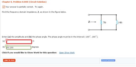 Solved Chapter 8 Problem 8008 Circuit Solution Your