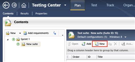 Plan Manual Tests With Mtm Tfs Microsoft Learn