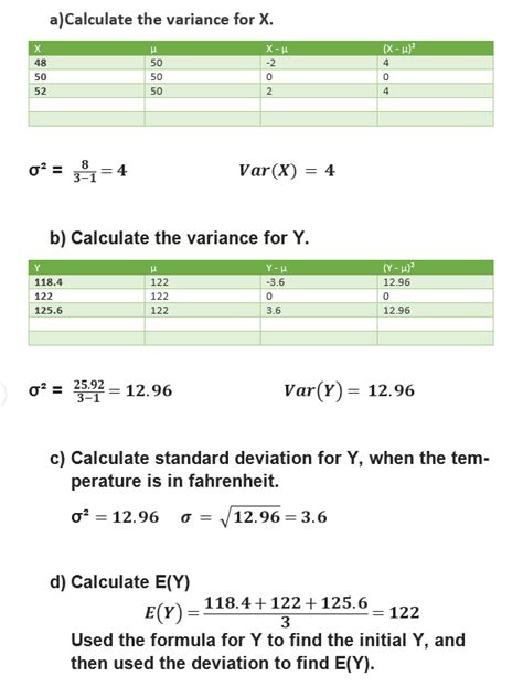 Statistics Problem Solving The Standard Deviation For A Stochastic