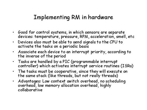 Realtime Scheduling Edf And Rm Daniel Mosse University