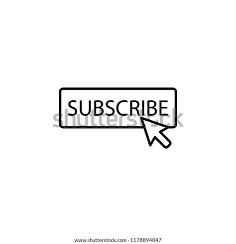 Premium Vector Subscribe Button With Arrow Cursor Shadow Icon Vector Photos Images And Pictures