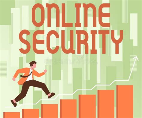 Conceptual Display Online Security Word Written On Rules To Protect Against Attacks Over The