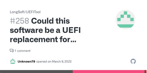 Could This Software Be A UEFI Replacement For Universal BIOS Backup Toolkit If Not In The