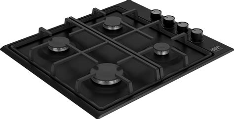 Dhg132 Defy 60cm Slimline Gas Hob Black Glass Furn Zone