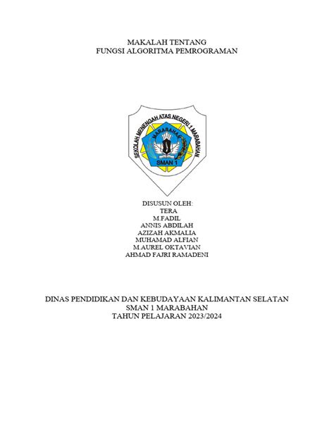 Makalah Fungsi Algoritma Pemrograman Pdf
