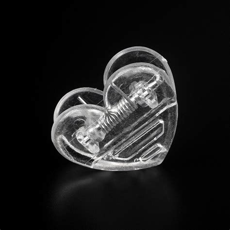 플라스틱 투명 하트 집게 1p 젠트레이드