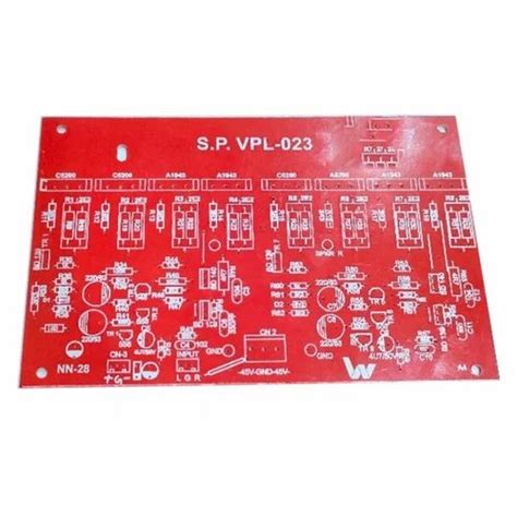 Mm Fr Glass Single Sided PCB Circuit Board Red Min Hole Size Mm At Piece In New