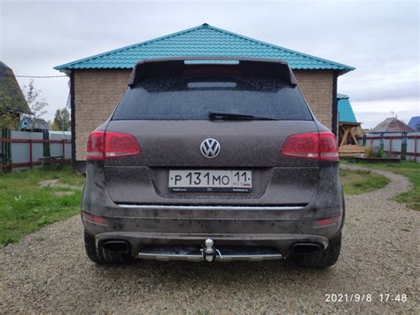 Установка фаркопа pt group — Volkswagen Touareg (2G), 3 л, 2013 года ...