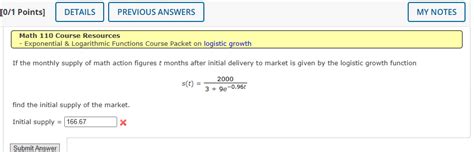 Solved Exponential And Logarithmic Functions Course Packet On
