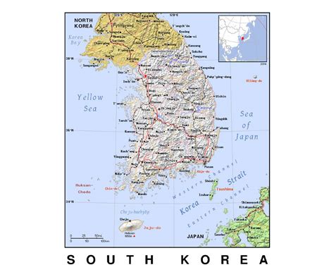 Карты Южной Кореи | Коллекция карт Южной Кореи | Азия | Maps of the ...