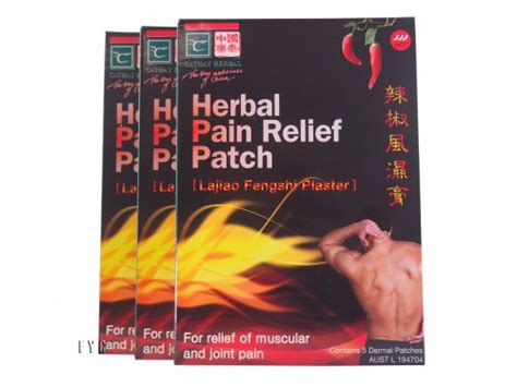 Herbal Chilli Pain Patches 5 Patches Free Your Chi