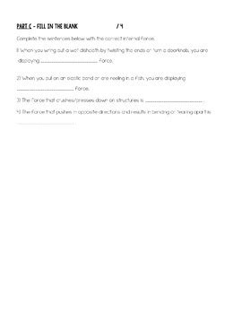 GRADE FORM FUNCTION STRUCTURES QUIZ GRADE SCIENCE ONTARIO CURRICULUM