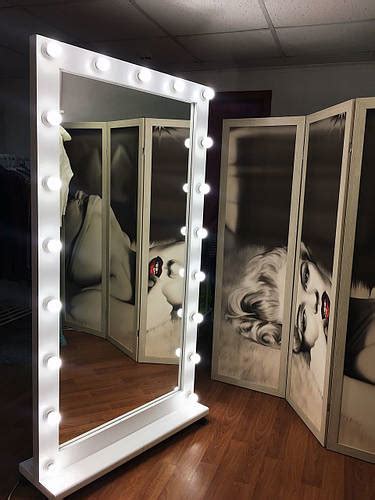 Гримерне дзеркало 180 х 90 з лампами у весь зріст на колесах Дзеркало лихове напольне ціна