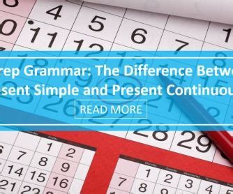 No Prep Grammar The Difference Between Present Simple And Present Continuous