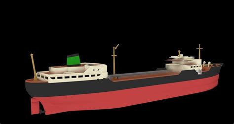 Tanker Ship Free D Model OBJ DS DM DWG MTL CGTrader