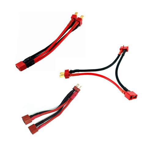 T 플러그 Y 와이어 하네스 암 수 T 플러그 병렬 배터리 팩 커넥터 케이블 Rc Lipo 배터리 Rc 모델용t Plug