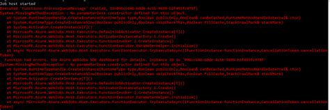Azure No Parameterless Constructor Error In Webjobs With Net Core