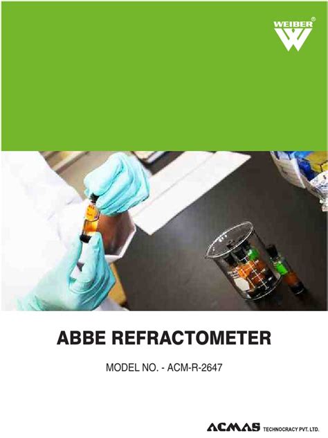 Abbe Refractometer Pdf Refractive Index Prism