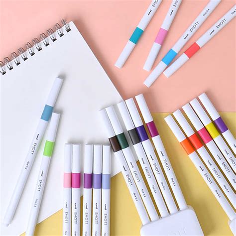 Uni Emott Ever Fine Water Based Pen 5 Colors Set Stock Clearance
