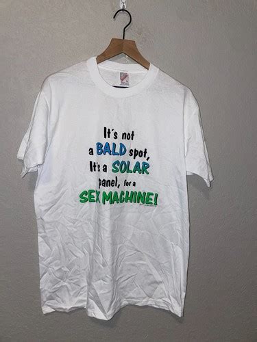 1989 Vintage Bald Spot Solar Panel Sex Machine Humor Gem