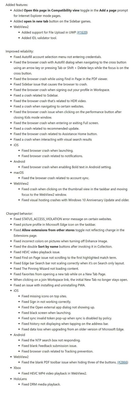 Microsoft Releases First Build Edge Dev 109 Adds Many New Features