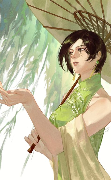 Ada Wong Resident Evil Chinese Commentary Commentary Request Highres 1girl Alternate