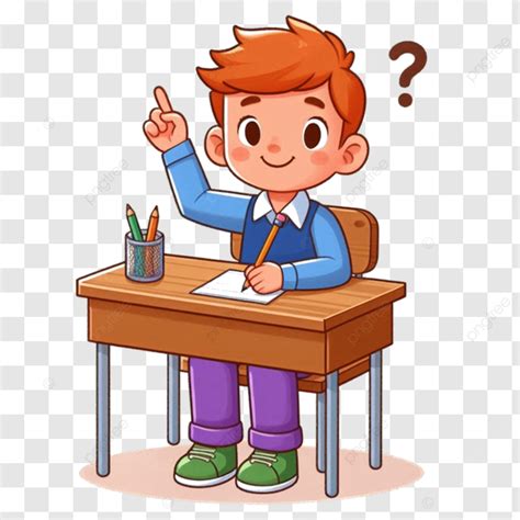 التلميذ يرفع يده طفل في الصف يرفع يده قصاصات فنية المعلم والتلاميذ