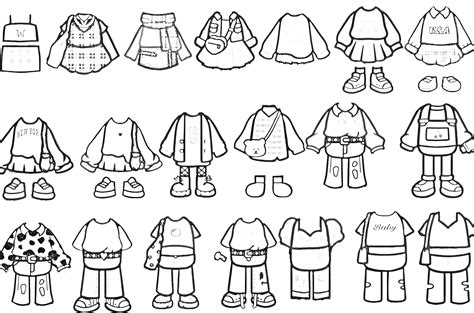 Toca Boca с одеждой распечатать бесплатно Happybrushes