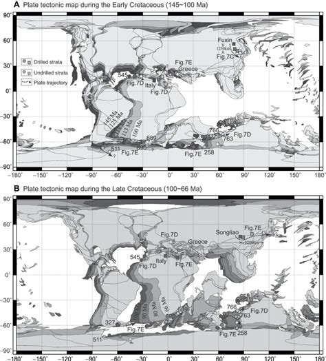 A B Paleogeographic And Plate Tectonic Reconstructions During The Download Scientific Diagram