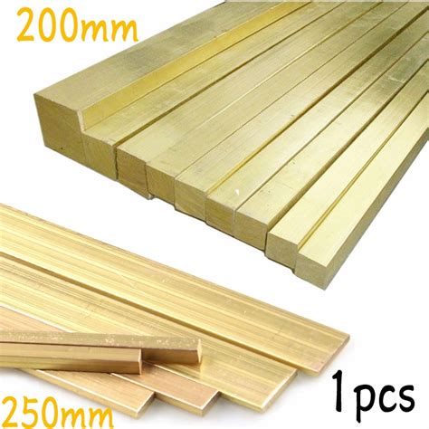 H59 Brass Flat Bar Plate Strip Length 200250mm Metal Brass Solid Rod