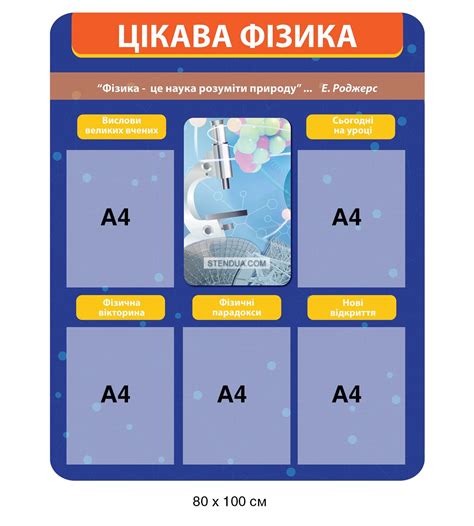 Стенд Цікава фізика купити недорого у Києві, Дніпрі, Запоріжжі. Ціна на ...