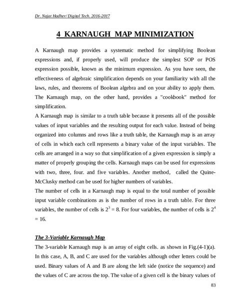 pdf karnaugh map pos minimization الجامعة التكنولوجية · pdf file