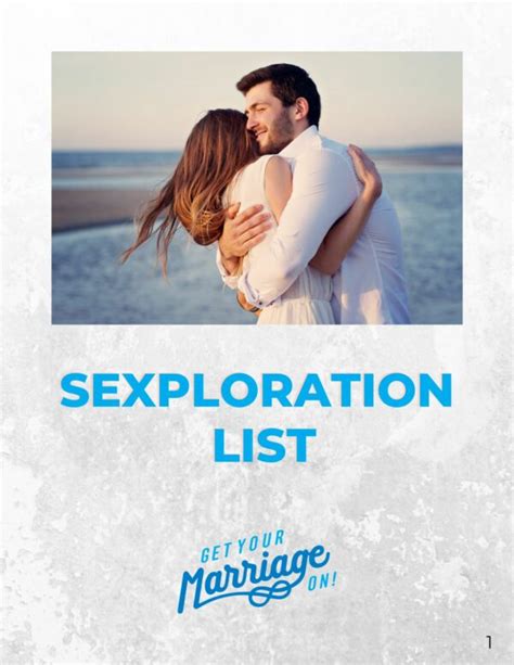 Sexploration List Get Your Marriage On