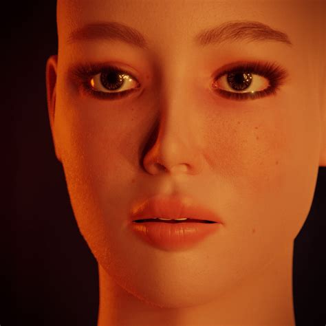 Wip Closeup Face Render Cycles R Blender