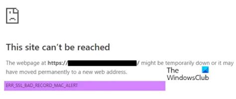 Err Ssl Bad Record Mac Alert Chrome Error