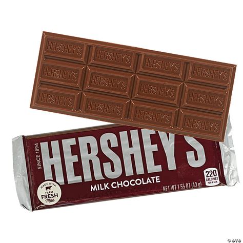 25 Pcs Hersheys Chocolate Bars Wrapped With Silver Foil 155oz Milk