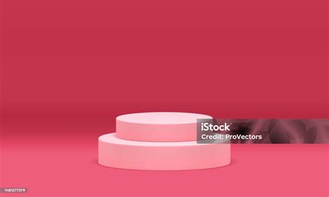 실린더 연단 라운드 받침대 상 3d 무대 경기장 제품 프리젠 테이션 3d 장면 현실적인 벡터 0명에 대한 스톡 벡터 아트 및 기타 이미지 Istock