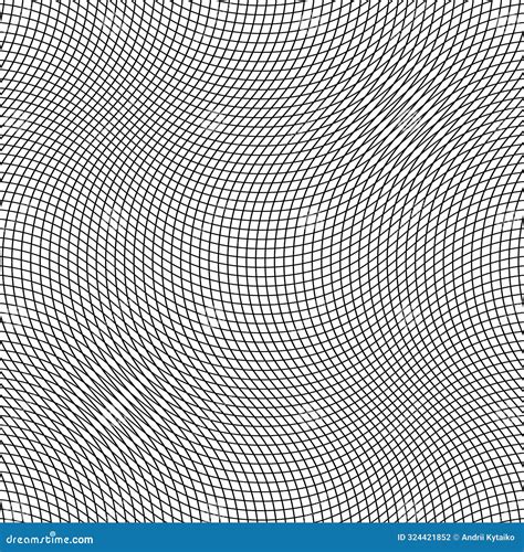 Mesh And Net Pattern Curve Line Interconnected Crisscross Interwoven Stock Vector