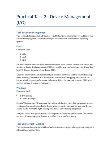 Practical Task 3 Device Management Pdf