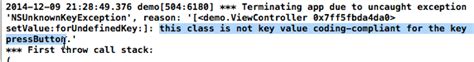 如何解决问题“this Class Is Not Key Value Coding Compliant For The Key” Csdn博客