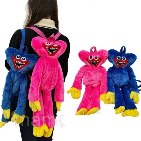 Акция Рюкзак Мягкая игрушка хаги ваги киси миси 40см с липучкой Poppy Playtime