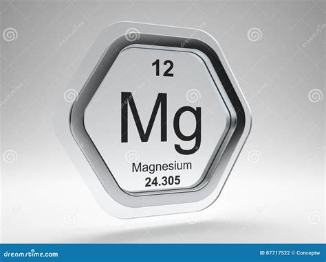 Magnesium Element Symbol Stock Illustration Illustration Of Science 87717522