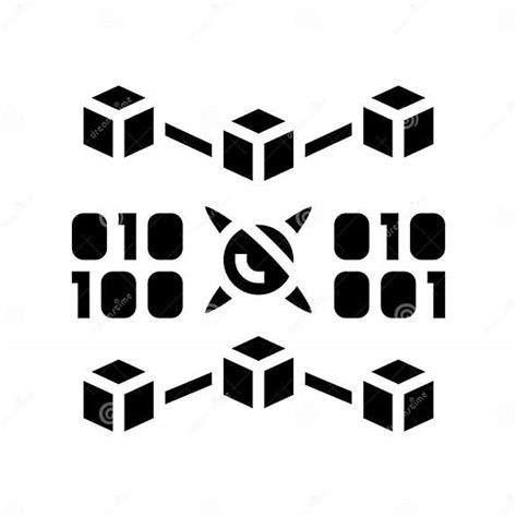 Error Correction Quantum Technology Glyph Icon Vector Illustration Stock Illustration