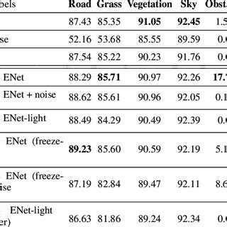 Results Of ENet Layer Wise Training Download Scientific Diagram