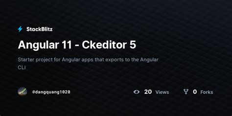 angular 11 ckeditor 5 stackblitz