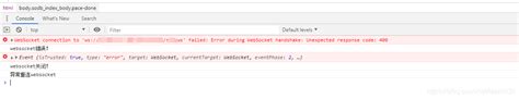 通过nginx访问连接websocket 错误 Failed Error During Websocket Handshake