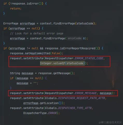 Response sendError 和setStatus 方法的区别response sendError 方法的 掘金