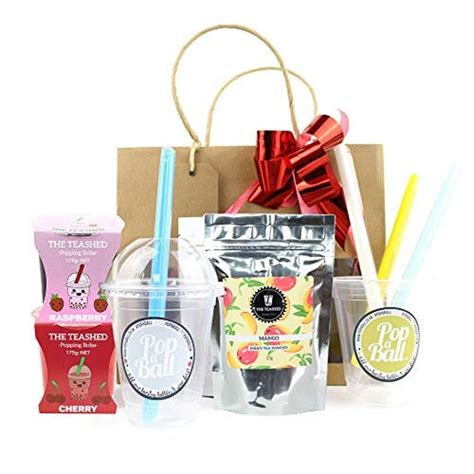 Bubble Tea Kit Gift Set Popping Boba Bubble Tea Powder Etsy Uk