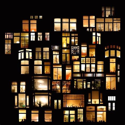 Ночные окна в коллажах Анны Мезон | Night window, Architecture, Photography