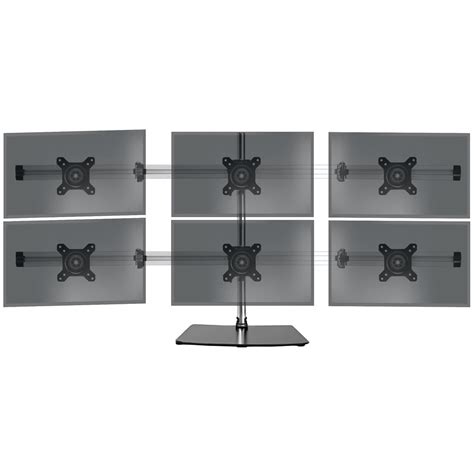 Duronic Dm756 Six Lcd Led Desk Top Mount Arm Monitor Stand Bracket With